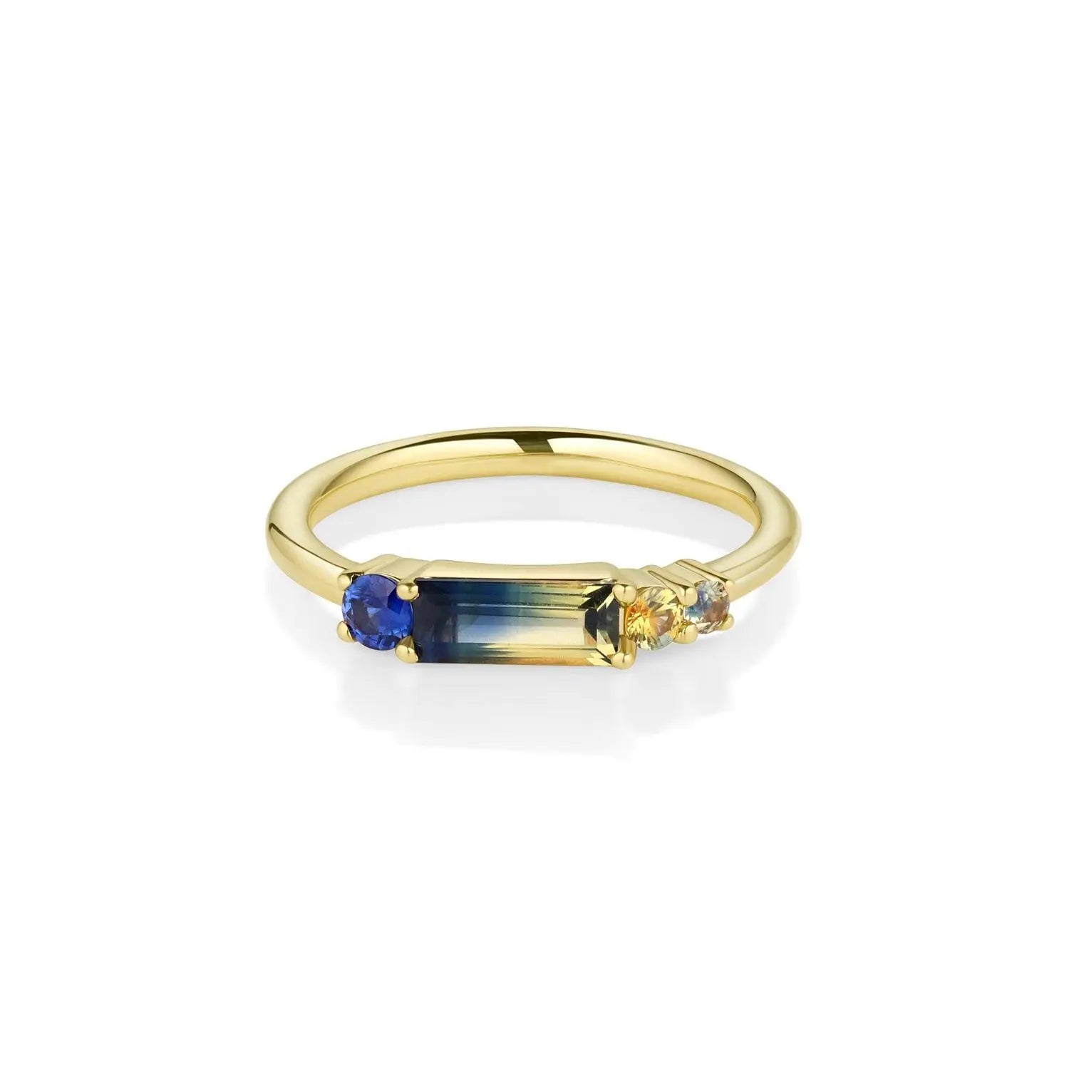 0.76ct Sapphire Baguette Linear Band – Marrow Fine