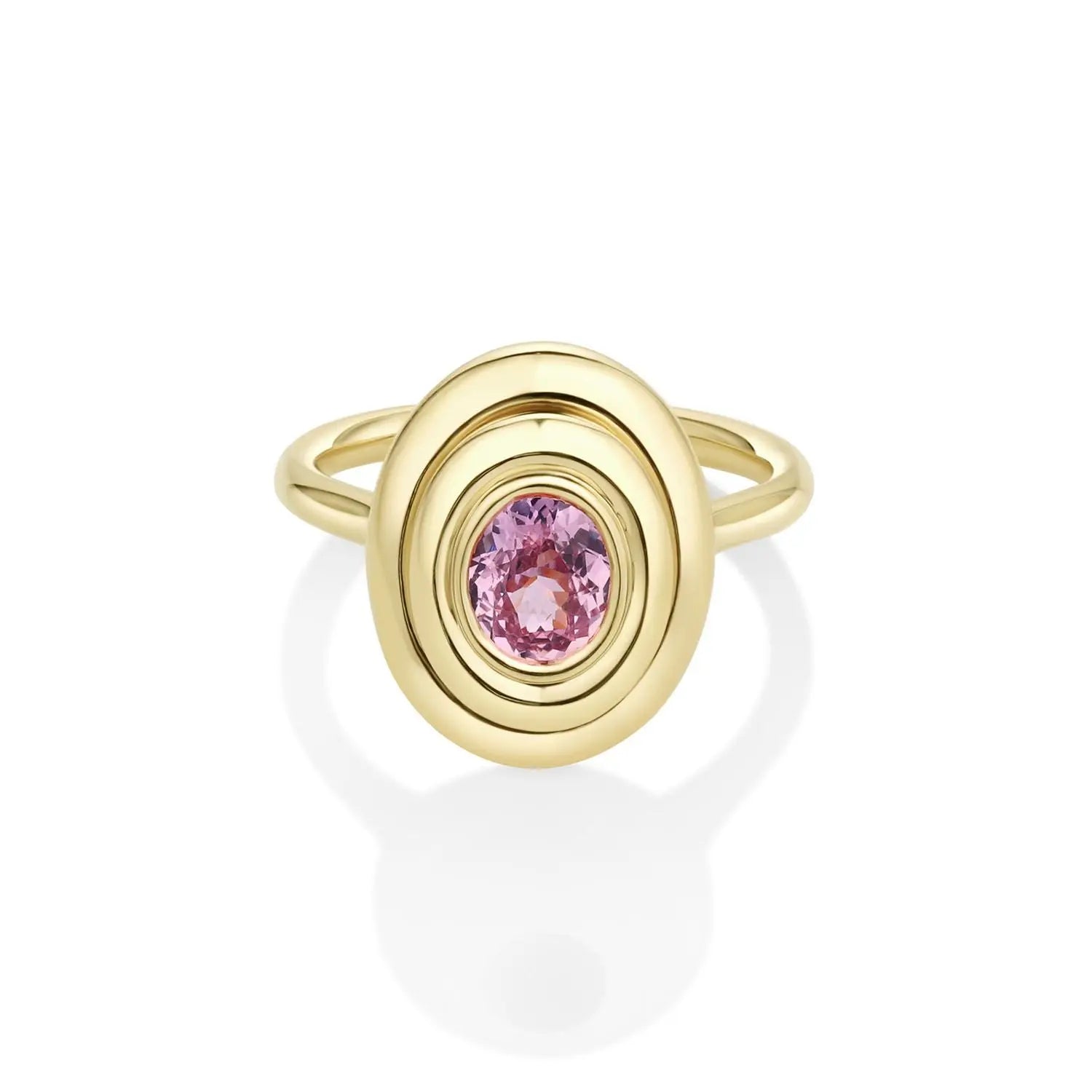 0.91ct Pink Sapphire In-Orbit Ring – Marrow Fine