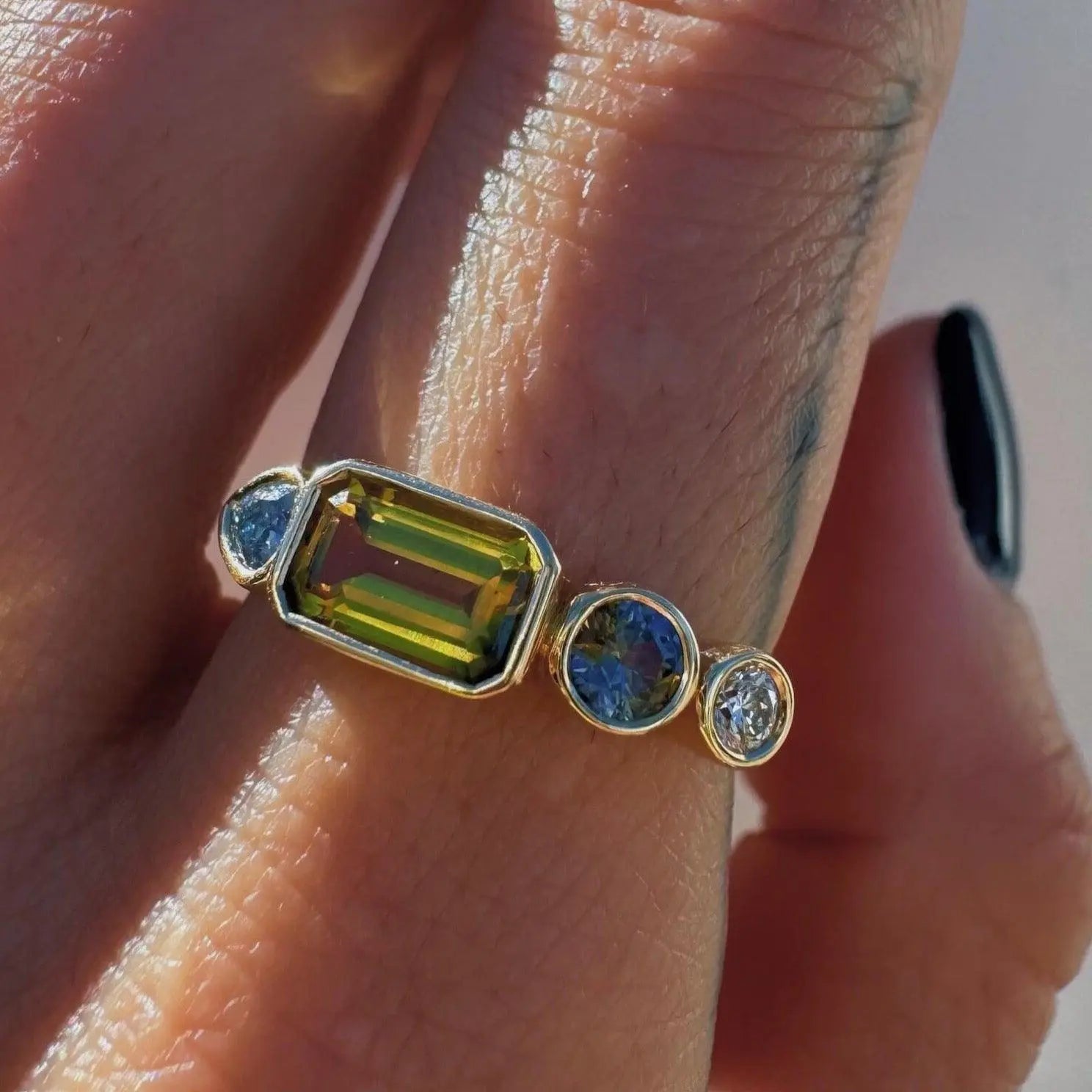 1.12ct Sapphire Linear Band – Marrow Fine