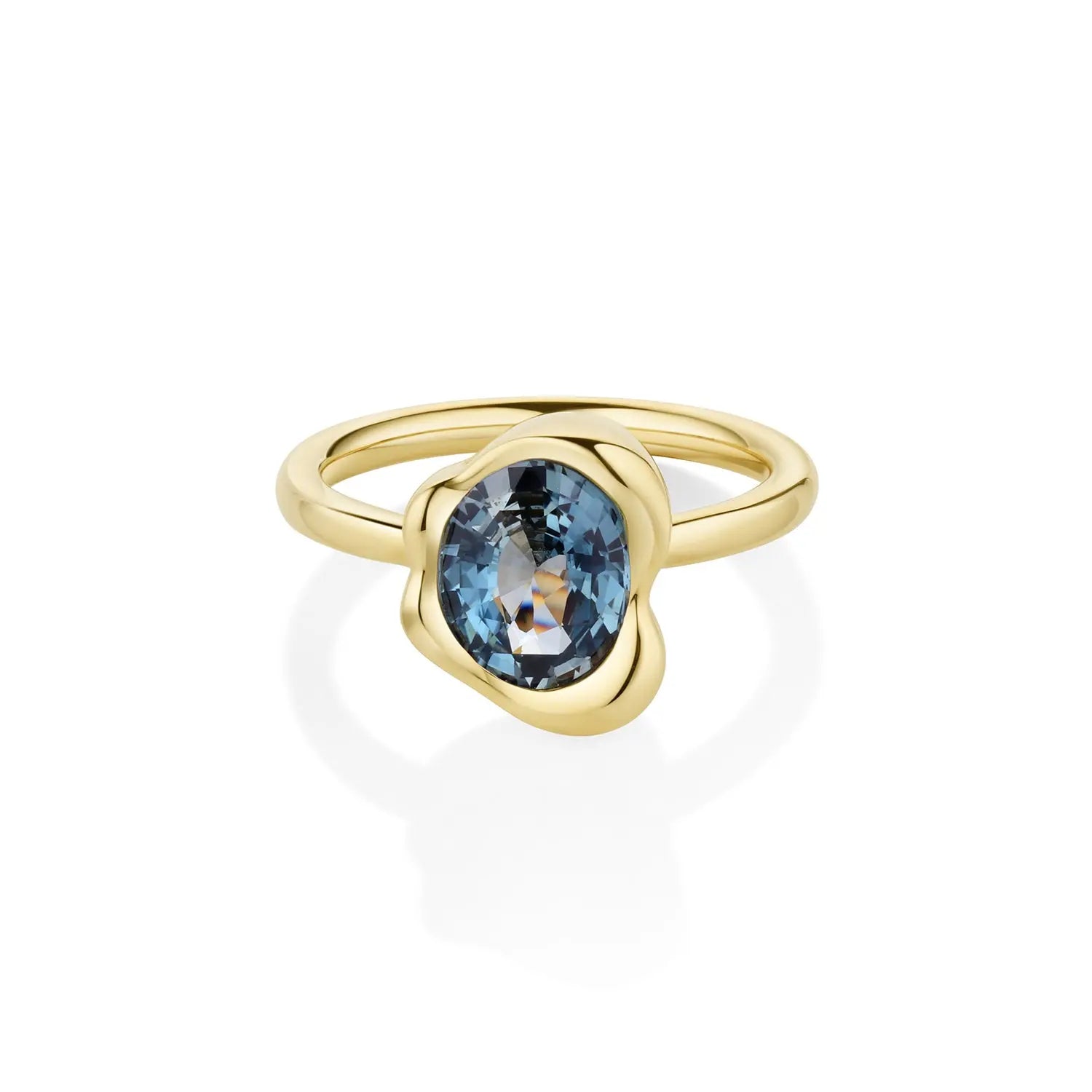 1.79ct Sapphire Abstract Bezel Ring – Marrow Fine