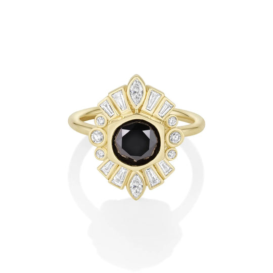 2.26ct Black Diamond Stella Ring - Marrow Fine