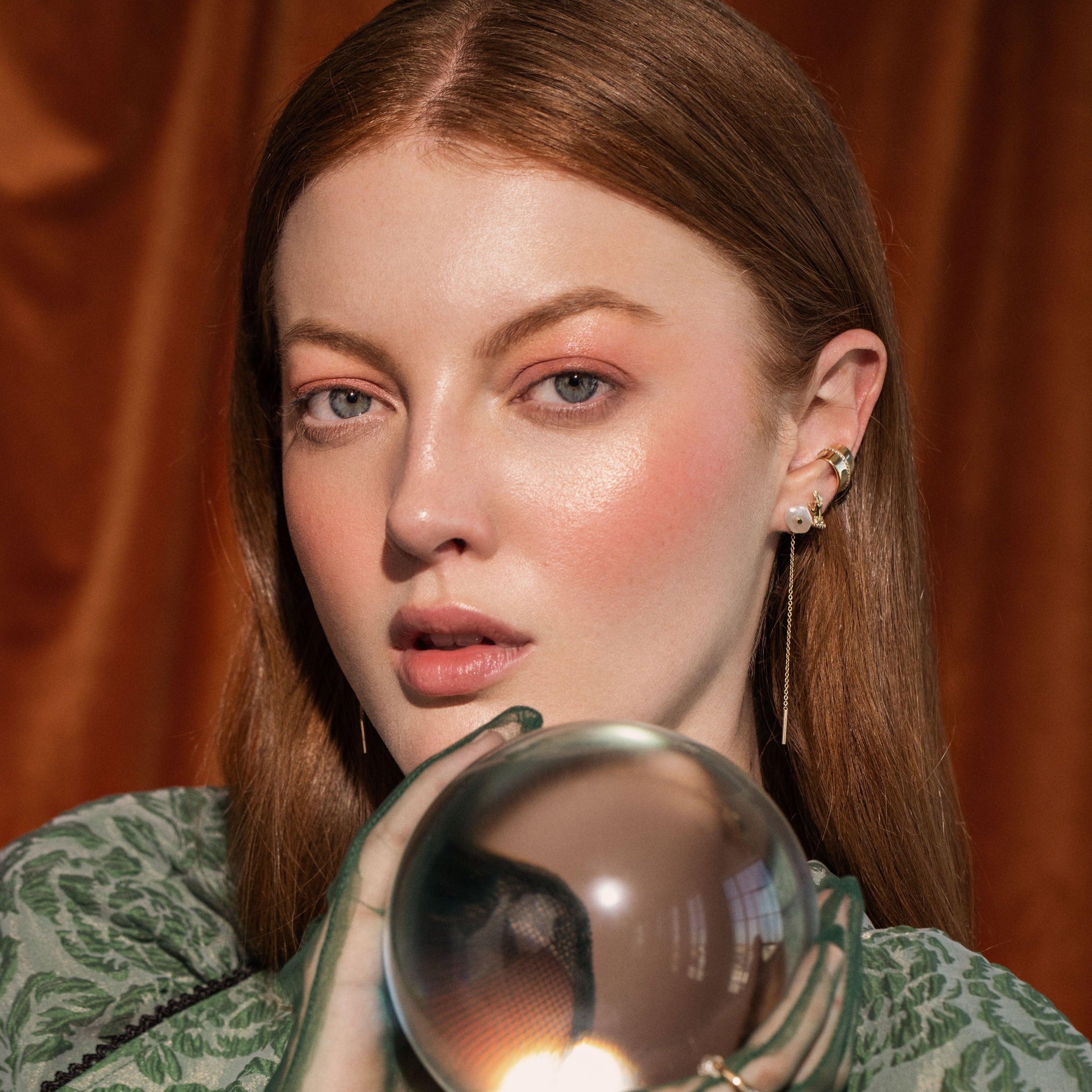 Organic Pearl Chain Studs – Marrow Fine