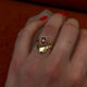 0.93ct Malawi Ruby Abstract Bezel Ring – Marrow Fine