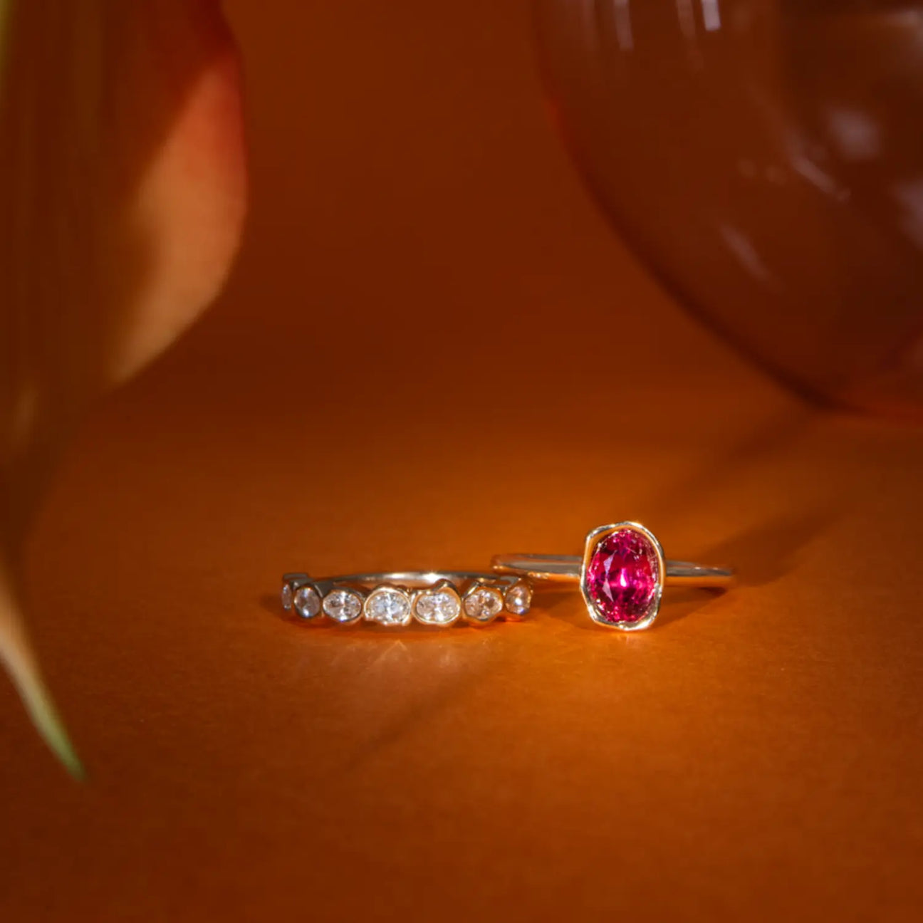 0.93ct Malawi Ruby Abstract Bezel Ring – Marrow Fine