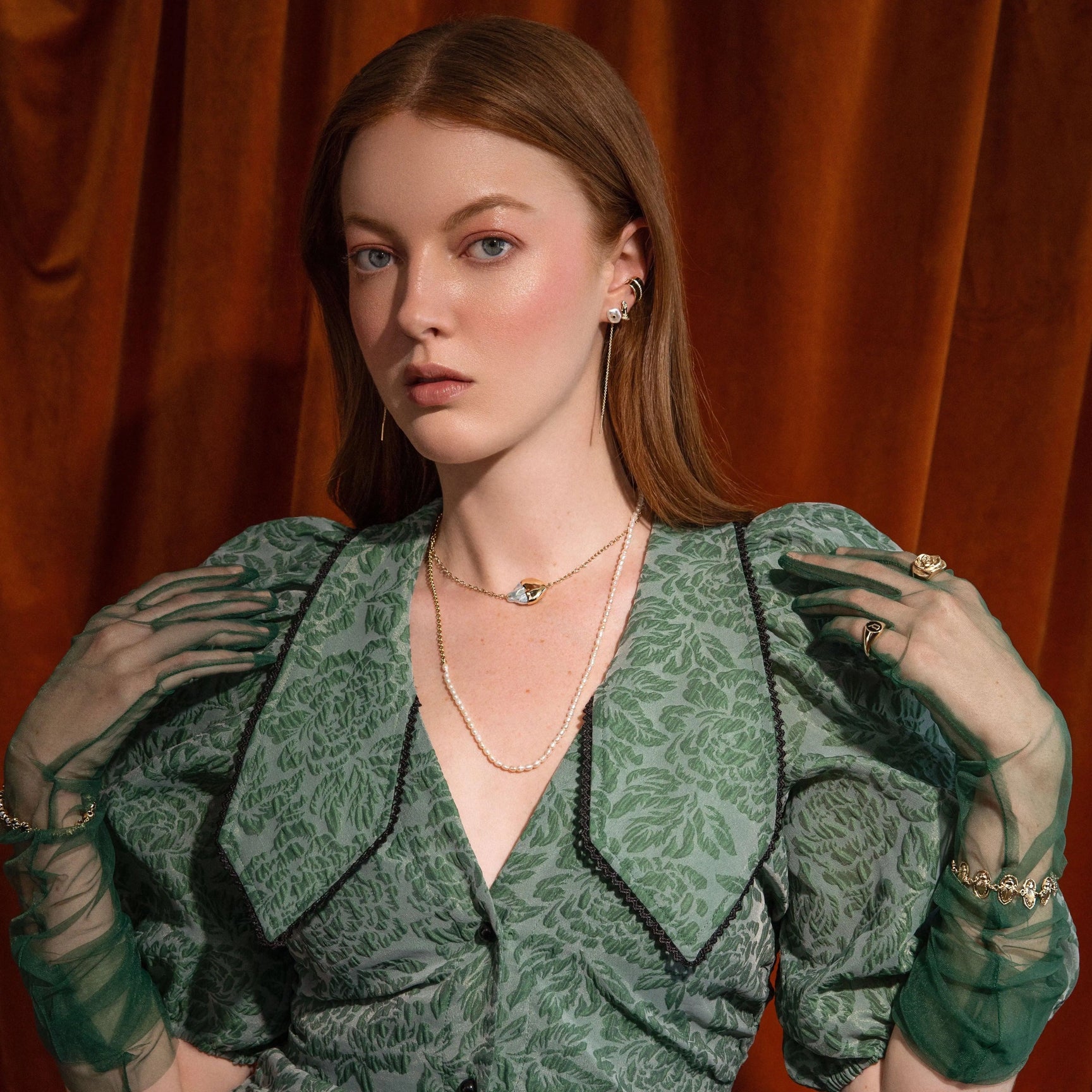 Single Gold-Dipped Pearl Choker – Marrow Fine