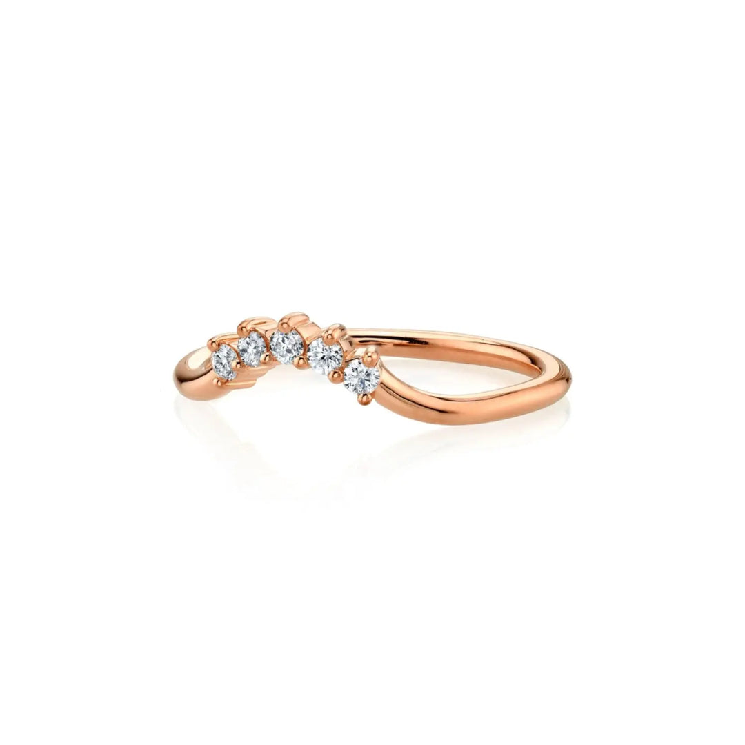 White Diamond Crown Ring | Small Diamond Headdress for Engagement Ring ...