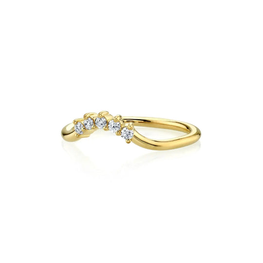 White Diamond Crown Ring | Small Diamond Headdress for Engagement Ring ...