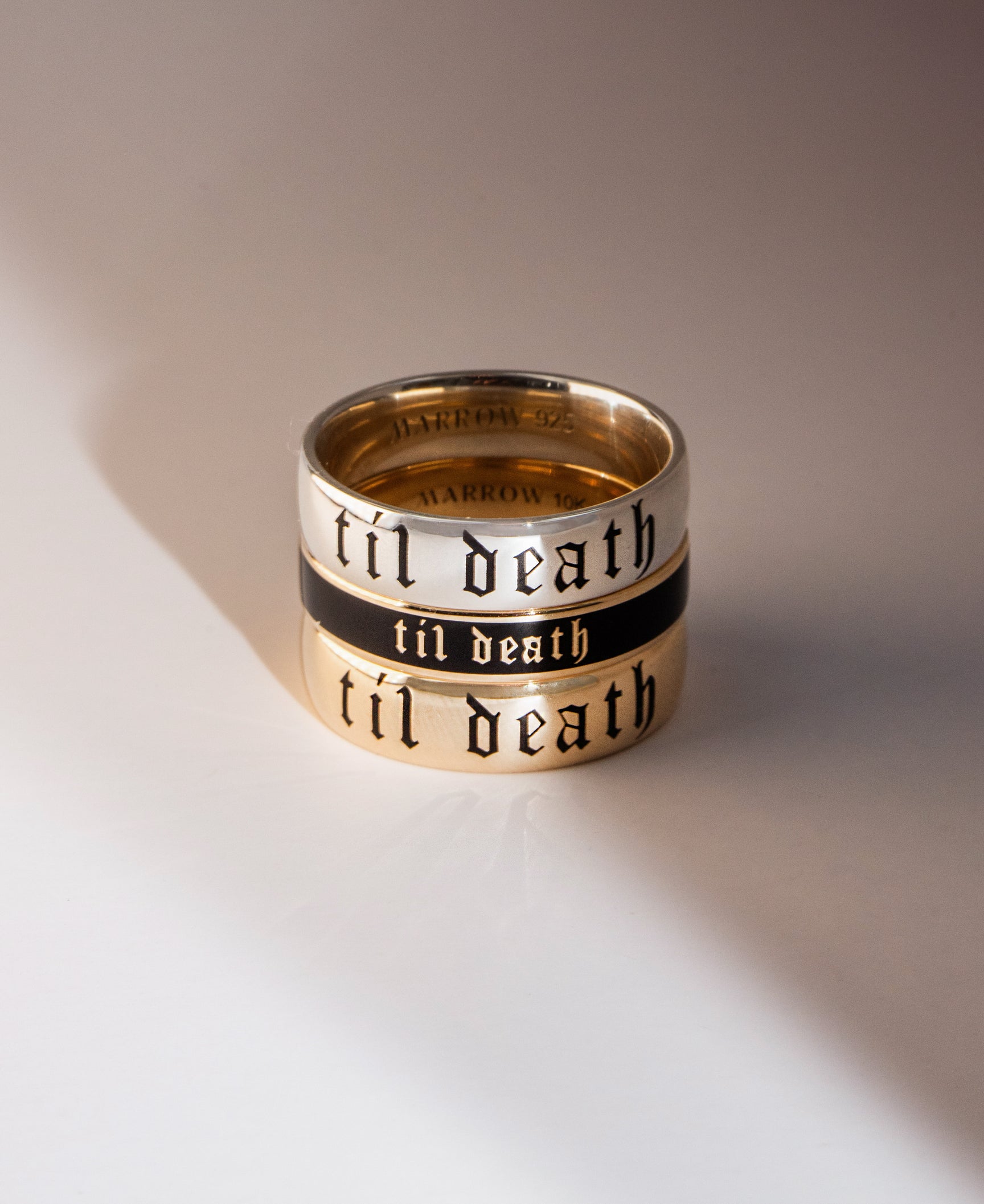 Til Death Enamel Jewelry | Til Death Rings and Necklaces – Marrow Fine