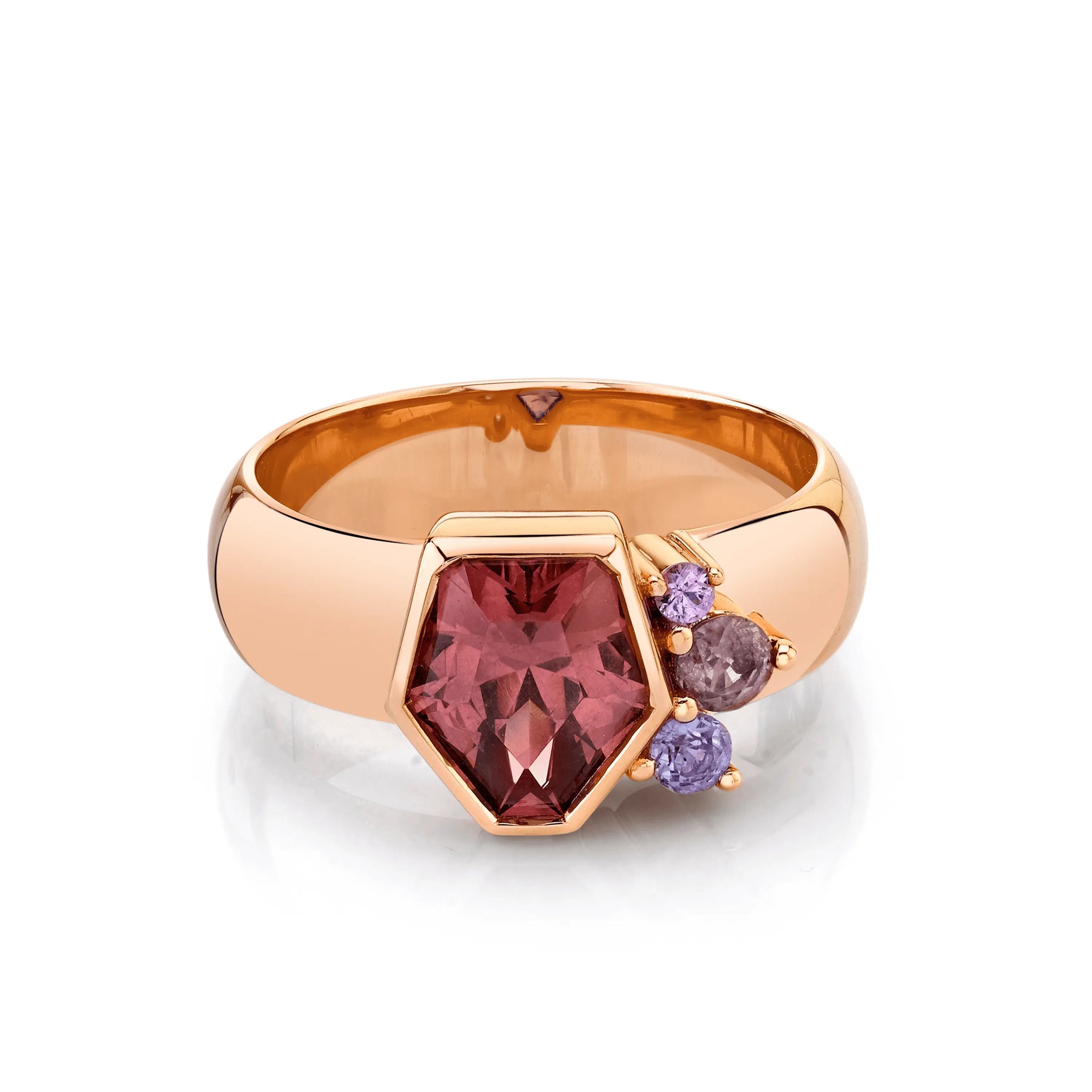 1.79ct Garnet Shield Spray Ring – Marrow Fine