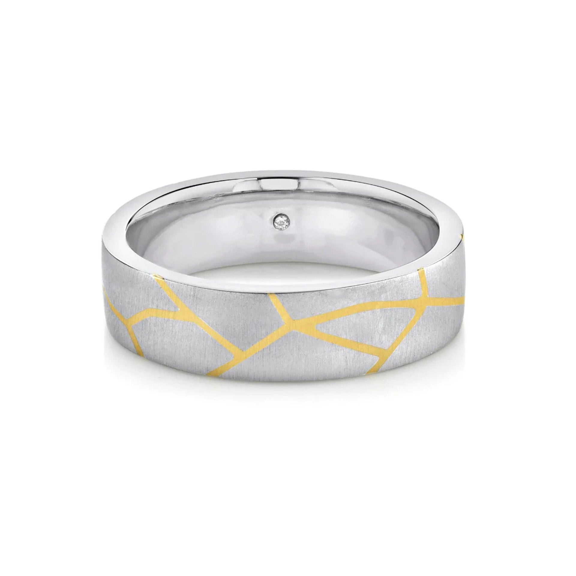 Kintsugi Men's Wedding Band – Marrow Fine