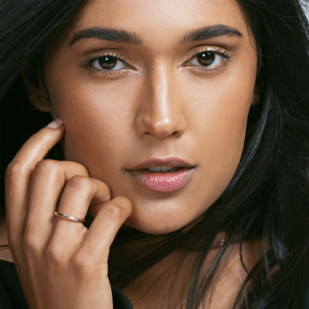 Hand Carved Geo Band – Marrow Fine